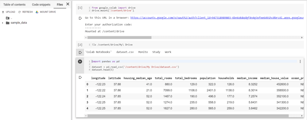 Google Colab - pythonowy obszar roboczy w chmurze