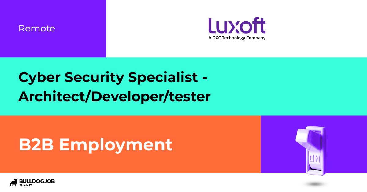 Cyber Security Specialist Architectdevelopertester Remote Luxoft Poland 