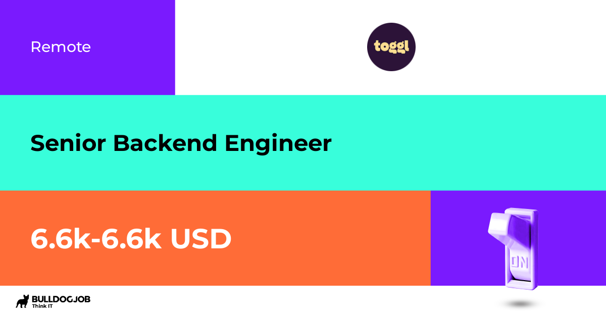 Senior Backend Engineer - Remote - Toggl Senior Backend Engineer - Remote - Toggl