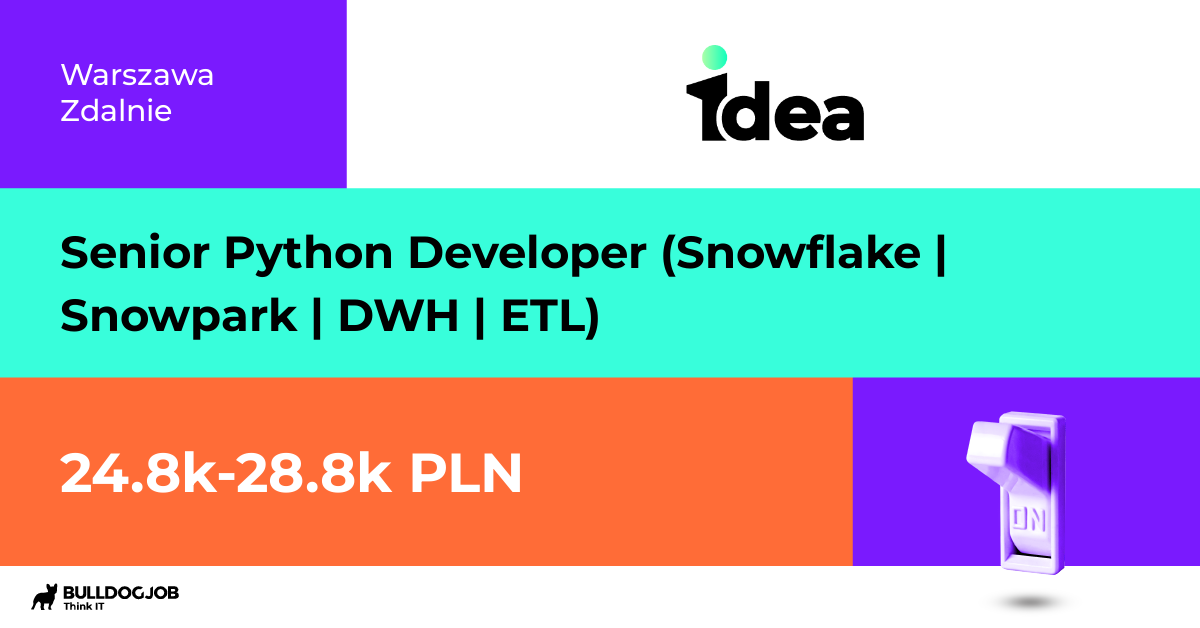 Senior Python Developer (Snowflake | Snowpark | DWH | ETL) - Remote ...